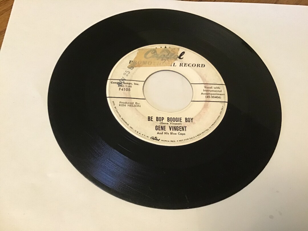 Gene Vincent Promo R&R 45 Rpm Record on Capitol # F4105 ( Say Mama ...