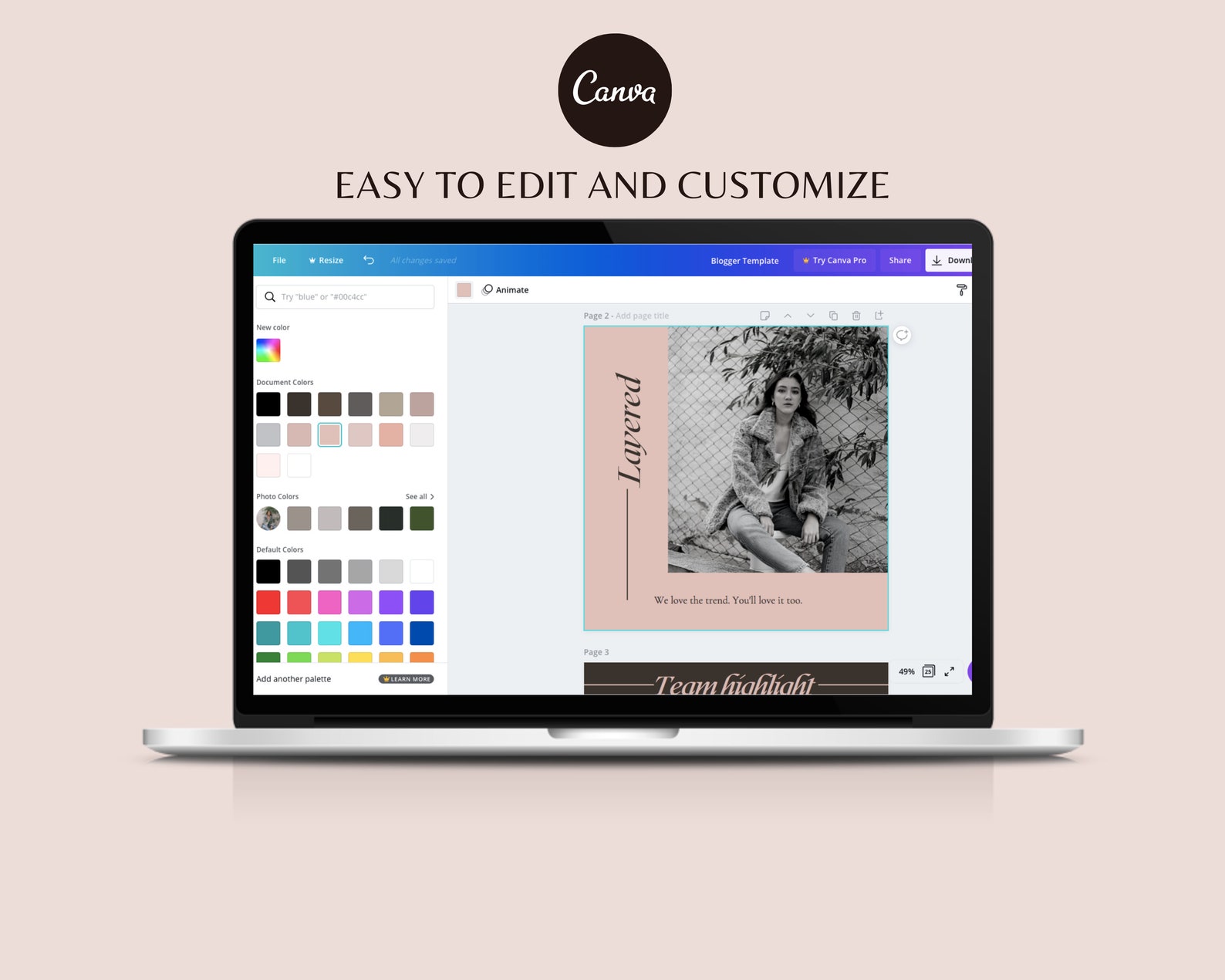 Instagram Post Templates for Brands and Bloggers | Editorial | Set of ...