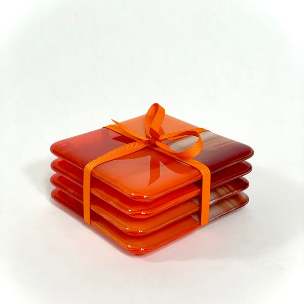 Fused Glass Coasters - Etsy