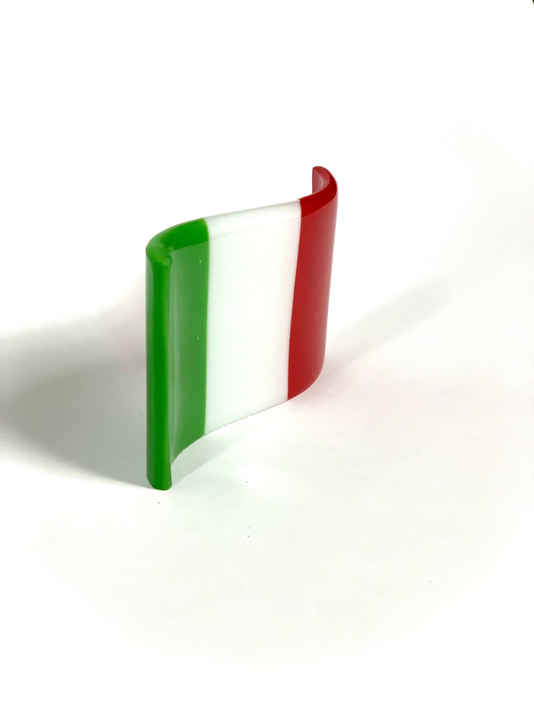 Italian Flag Glass Paperweight - Etsy