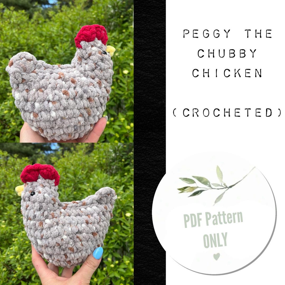 NO SEW Peggy the Chicken PDF Pattern Only - Etsy
