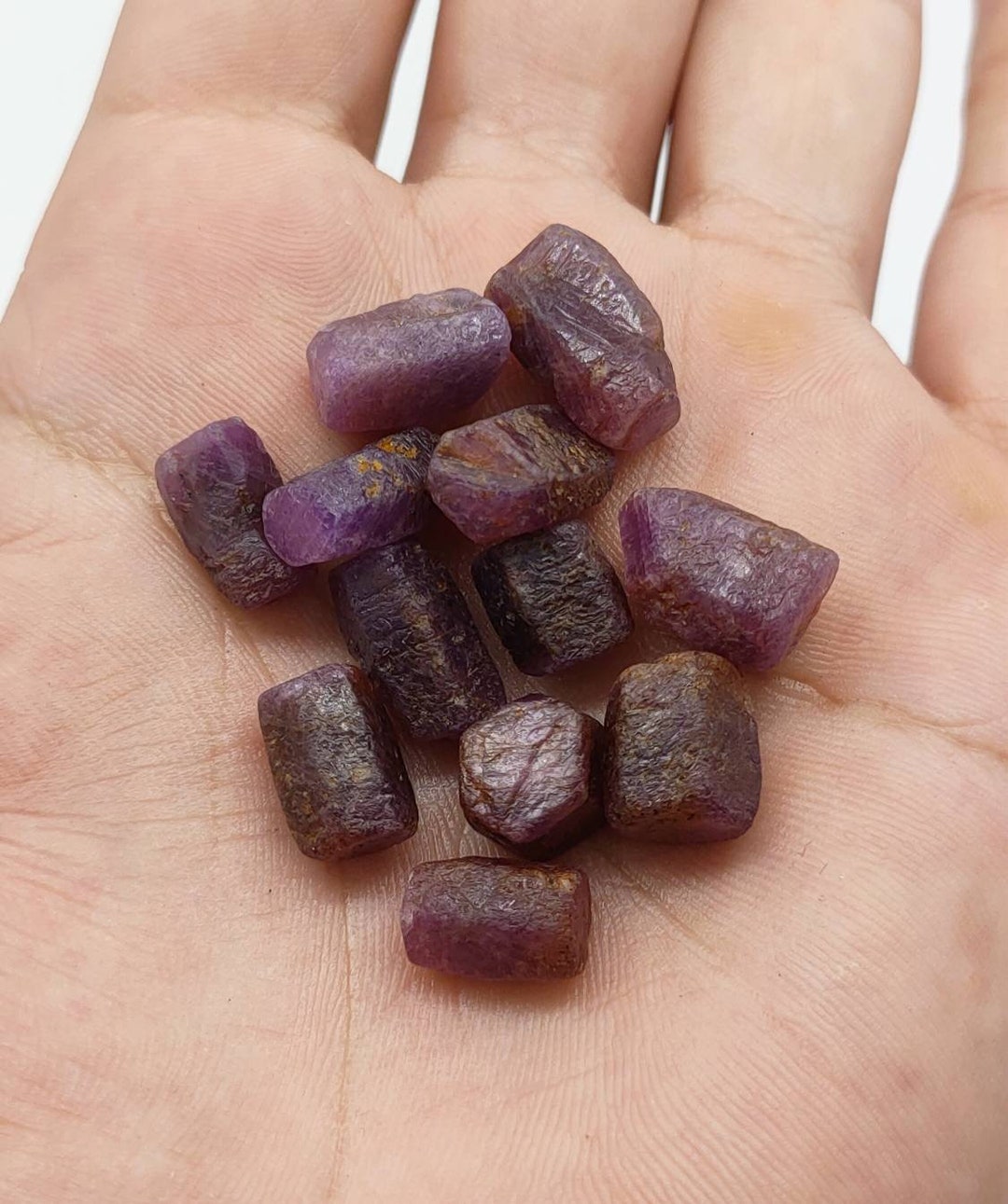12 Pieces Stunning Natural Ruby Crystals ... C88 Size : 9x8x7mm to ...