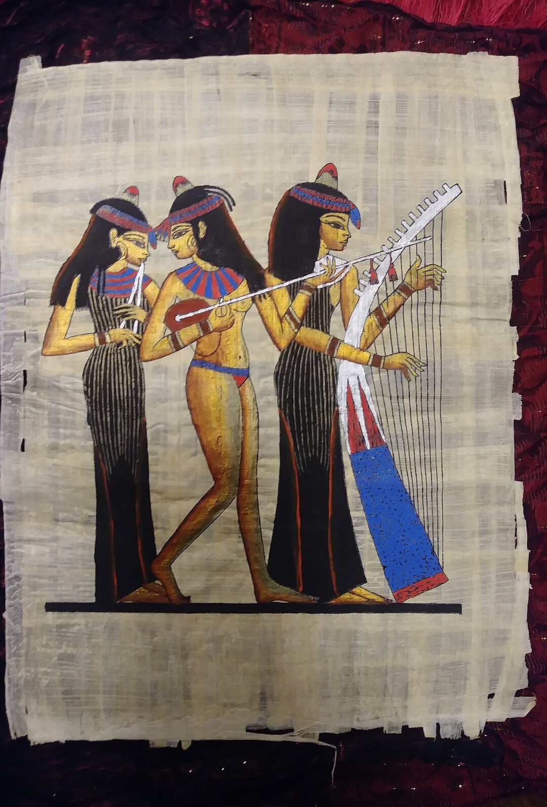 Papyrus Paintings Hand Painted in Egypt With Certificate of ...