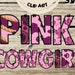 Pink Cowgirl Doodle Letters PNG With Doodle Outline, Western Font SVG ...