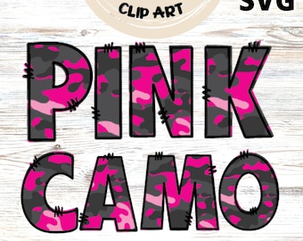 Pink Camo Print - Etsy