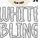White Bling Tufted Letters PNG With Diamonds, Quilted Font SVG, Clipart ...