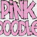 Pink Gingham Doodle Letters PNG With Doodle Outline, Plaid Clipart ...