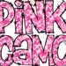 Pink Camo Doodle Letters PNG With Doodle Outline, Army Font, Clipart ...