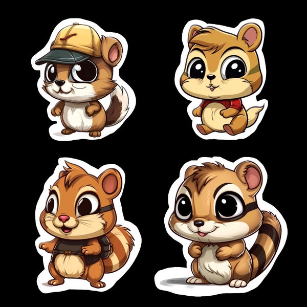 Kawaii Chipmunk - Etsy