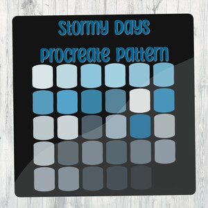 Stormy Days Procreate Color Palette, 30 Color Palette, Complimentary ...