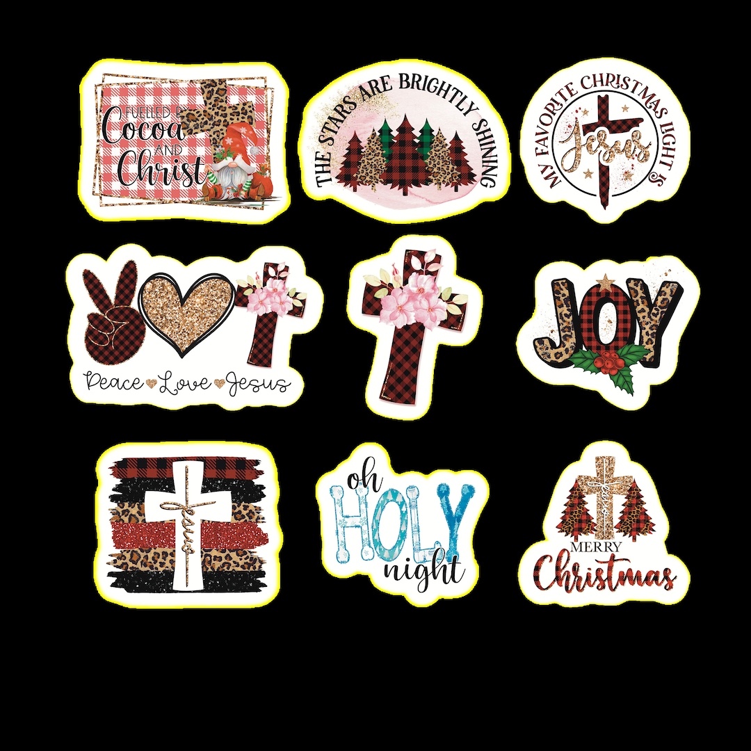 Holy Christmas Stickers, Set of 18 Stickers, Christmas Stickers, Holy ...