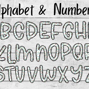 Christmas Lights Doodle Letters PNG With Doodle Outline, Christmas ...