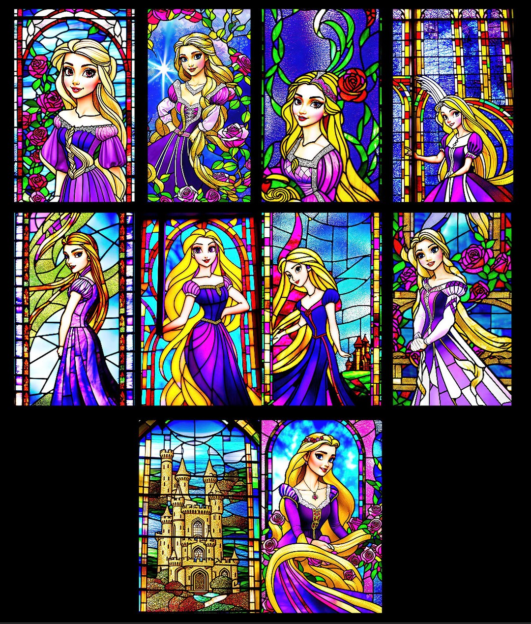 Rapunzel Stickers, Waterproof Princess Die Cut Stickers, Set of 20 - Etsy