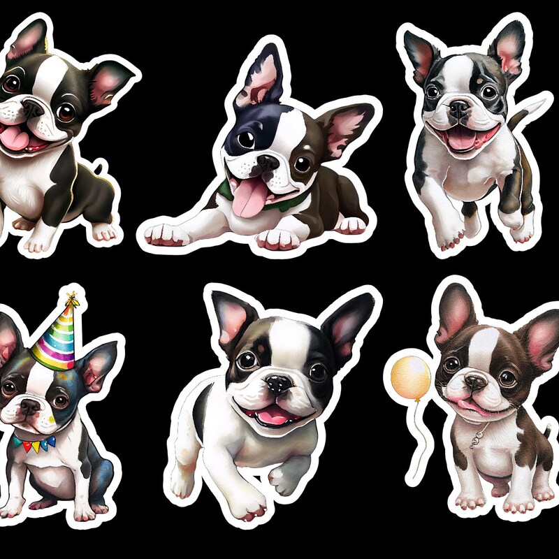 Boston Terrier Window Decal - Etsy