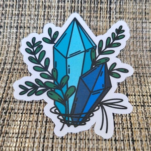 Diamond, Sapphire and Sage Sticker, Sticker, Laptop Sticker, Journal ...