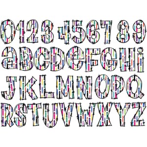 Crayon Doodle Letters PNG With Doodle Outline, Teacher Font, Clipart ...