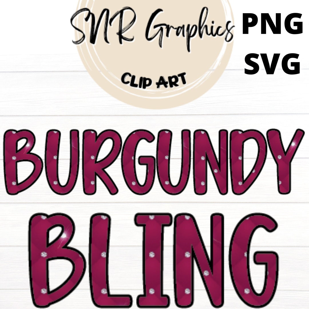 Burgundy Bling Tufted Letters PNG With Diamonds, Quilt Font SVG ...