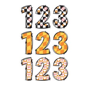 Groovy Doodle Letters PNG With Doodle Outline, Clipart Alphabet Font ...