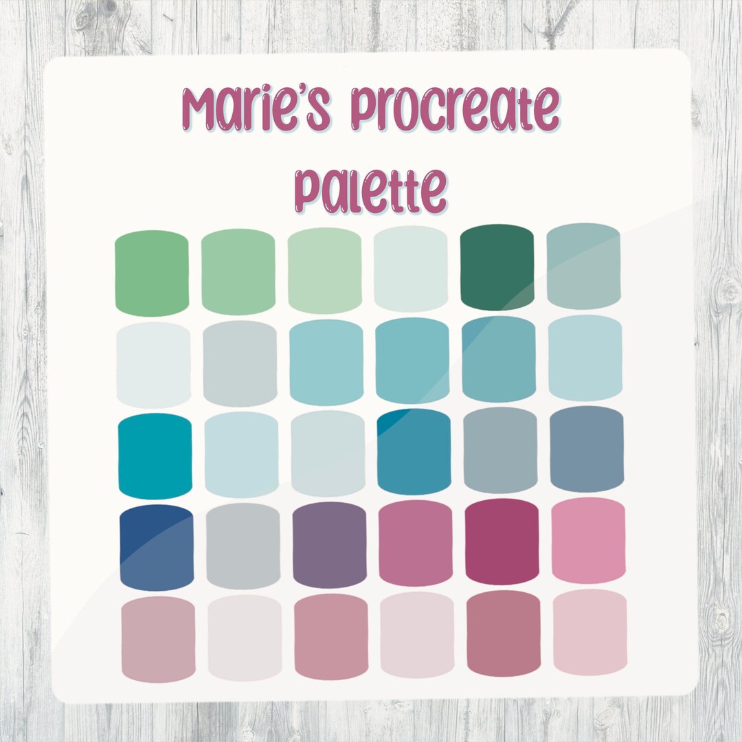 Marie’s Procreate Color Palette, 30 Color Palette, Complimentary Colors ...