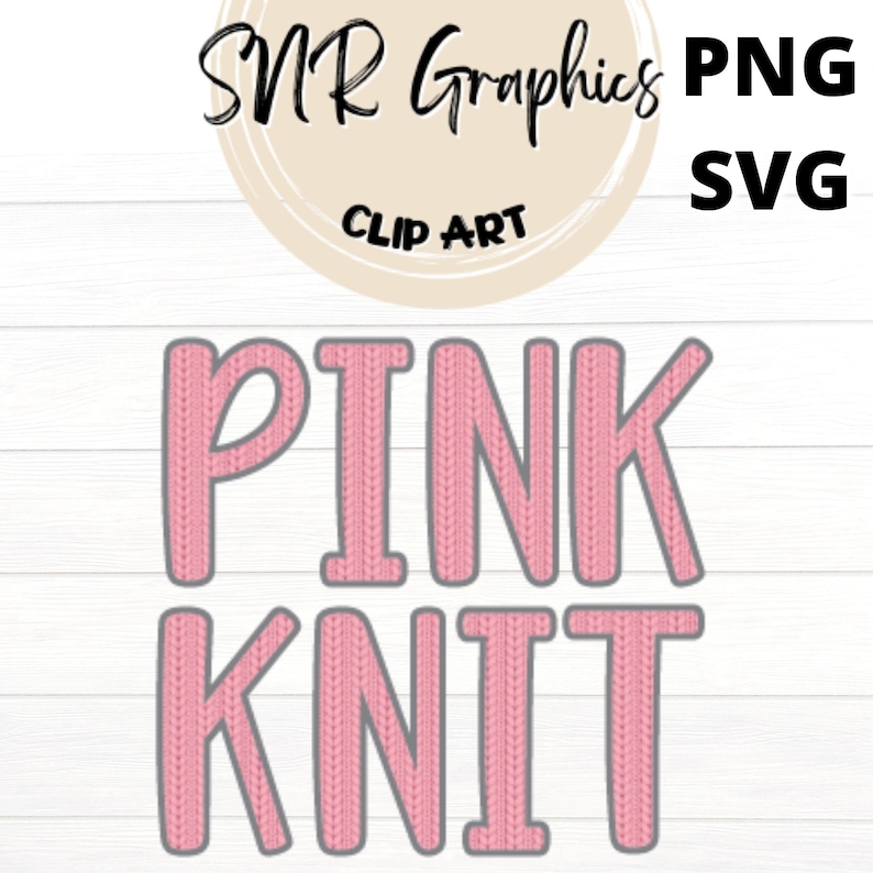 Pink Knit Letters PNG Crochet Font SVG Clipart Alphabet - Etsy