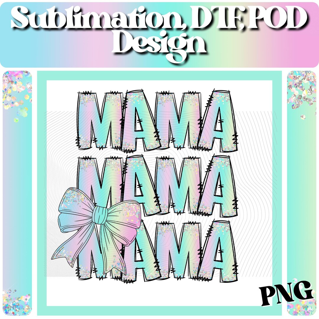 MAMA Doodle Letters Png With Doodle Outline, Mom Clipart Alphabet Font ...