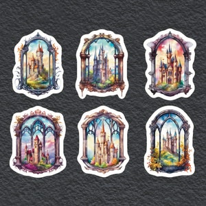 Fairy Tale Window Scene Stickers, Set of 18 Stickers, Fairy Tale ...