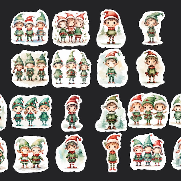 Elf Stickers - Etsy