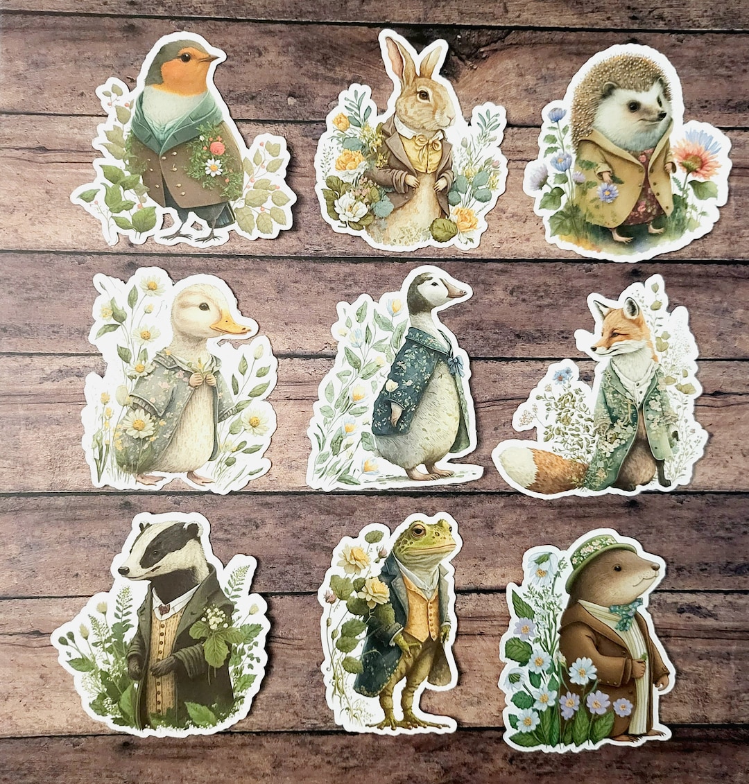 Cottagecore, Set of 27 Stickers, Sticker, Journal Sticker, Die Cut ...