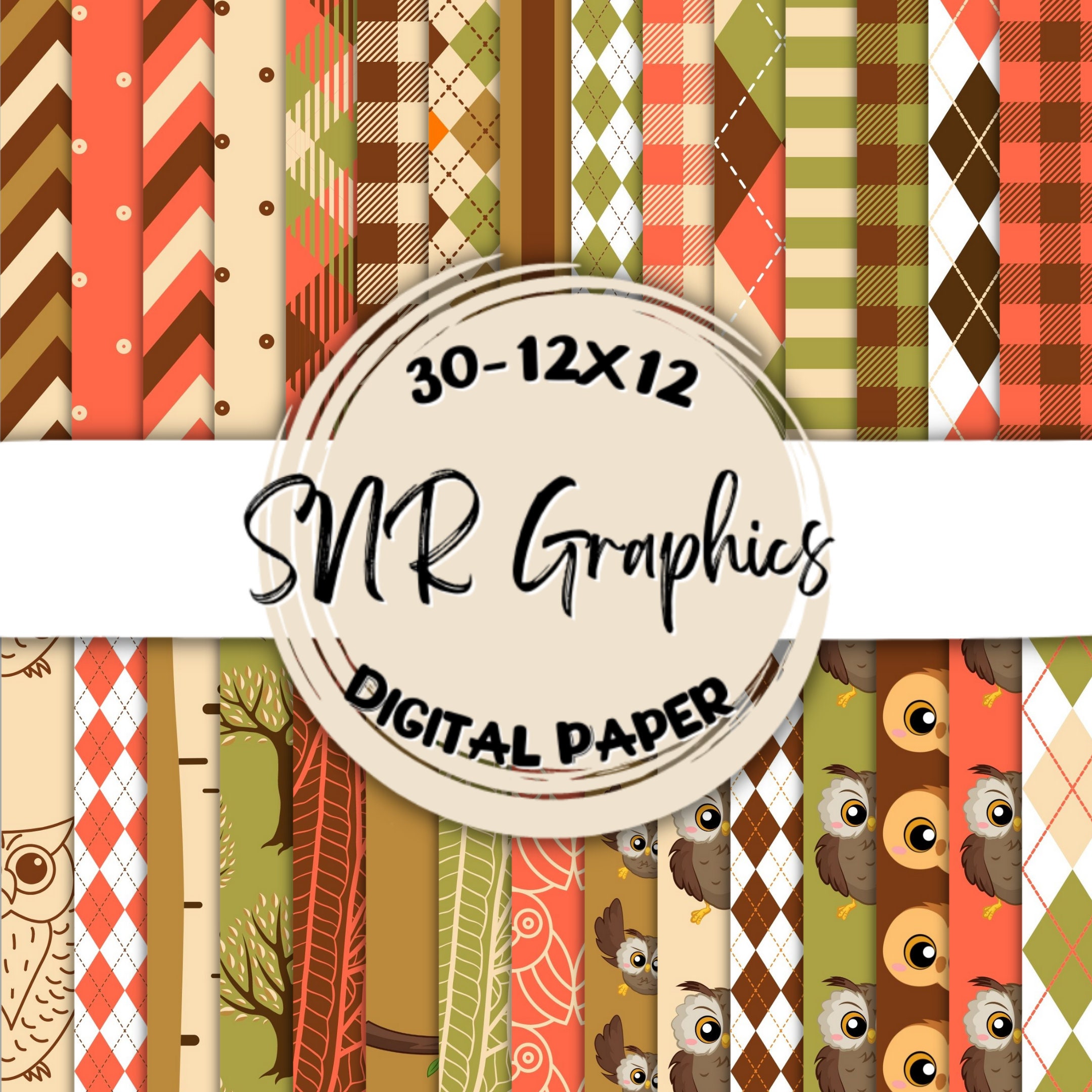 Chevron Background With Owl