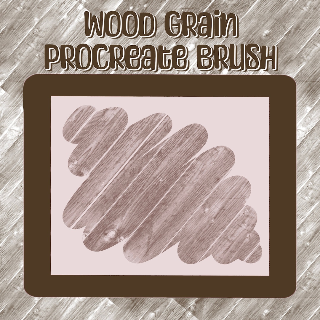 Wood Grain Procreate Brush, Texture Brush, Overlay Brush, Digital Art ...