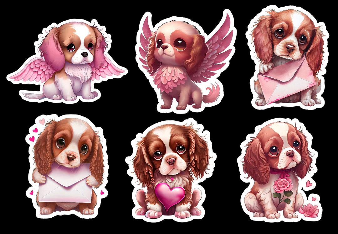 Cocker Spaniel, Set of 24 Stickers, Sticker, Journal Sticker, Scrapbook ...