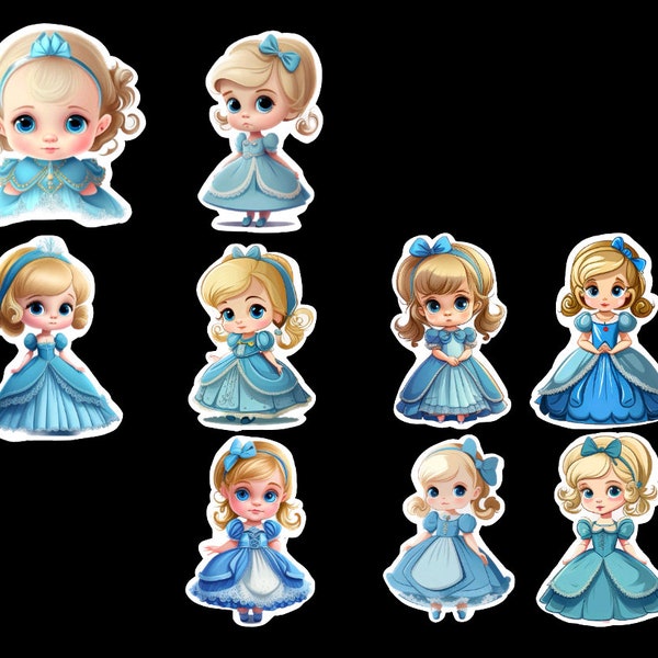 Cinderella Dress Sticker - Etsy