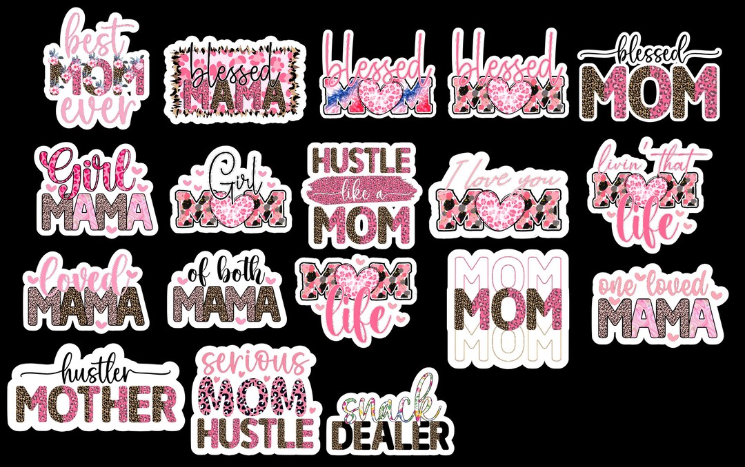 Blessed Mom, Set of 36 Stickers, Sticker, Journal Sticker, Die Cut ...