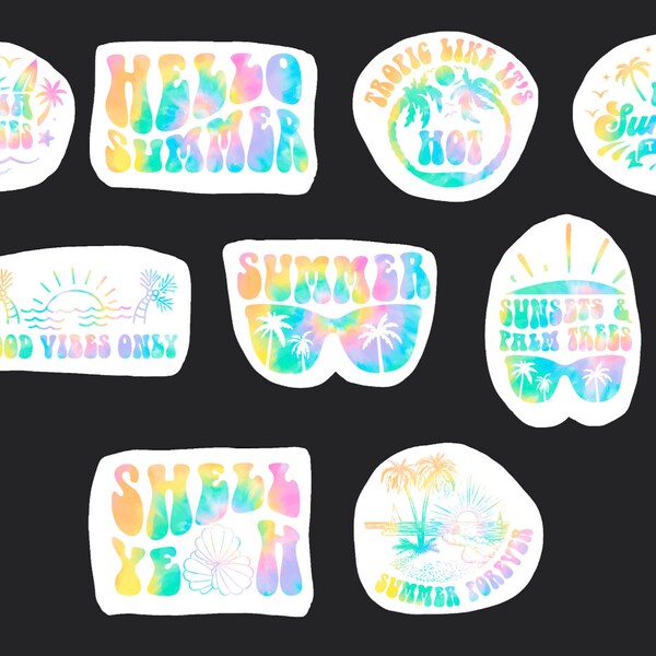 Summer Journal Stickers - Etsy