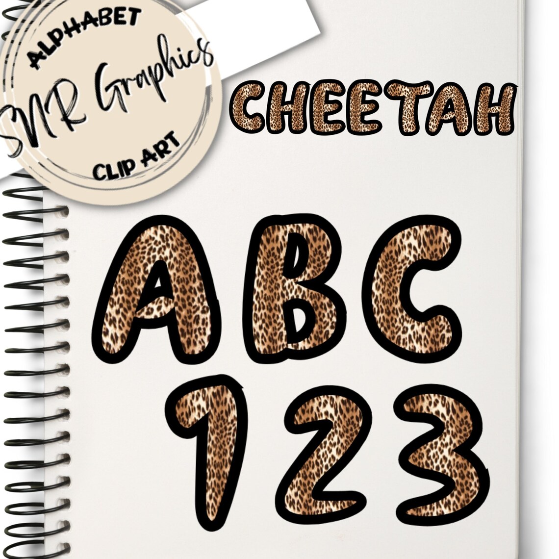 Cheetah Alphabet Clipart Number Clipart Cheetah Font - Etsy Canada