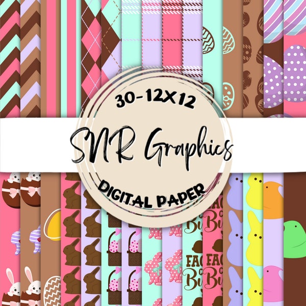 12 X 12 Easter Scrapbook Paper - Etsy