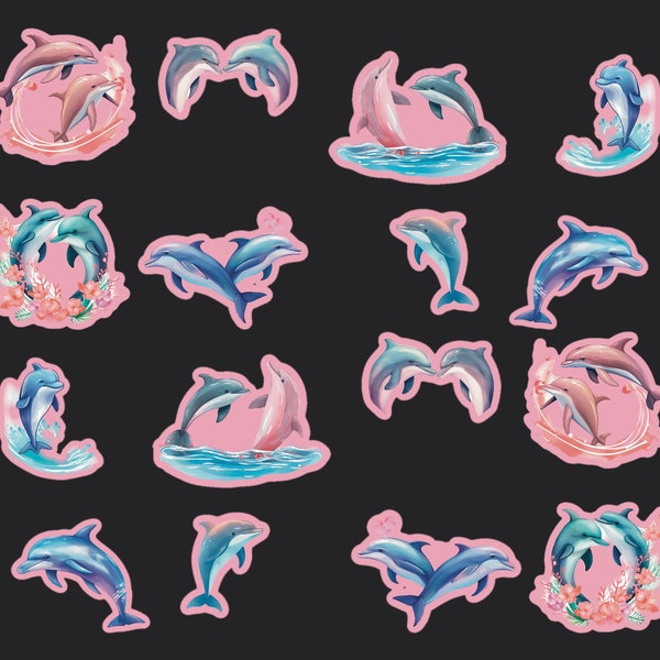Dolphin Sticker - Etsy