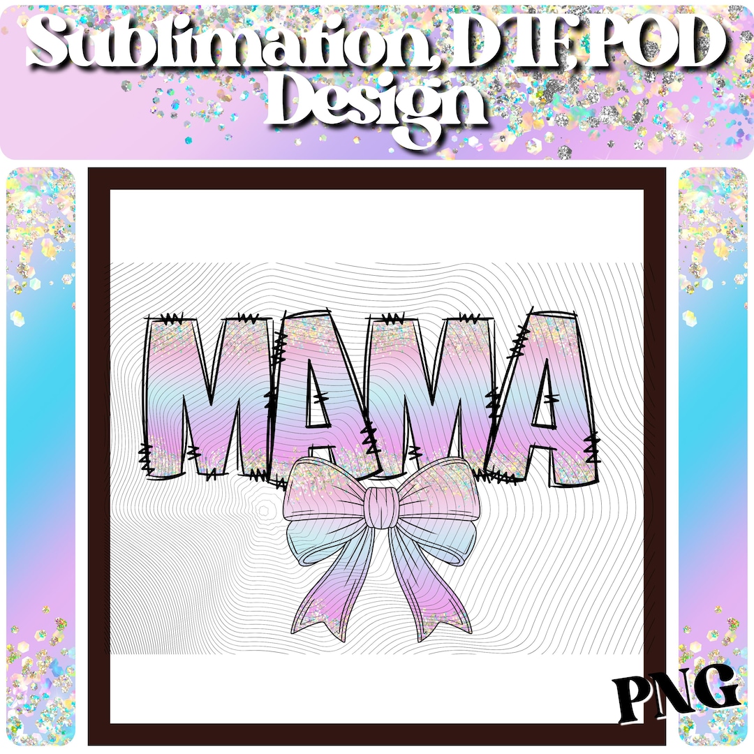 MAMA Doodle Letters Png With Doodle Outline, Mom Clipart Alphabet Font ...