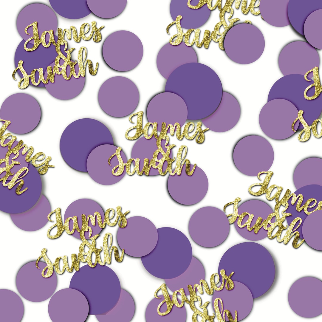Custom Wedding Confetti, Couple Confetti, Glitter Confetti ...