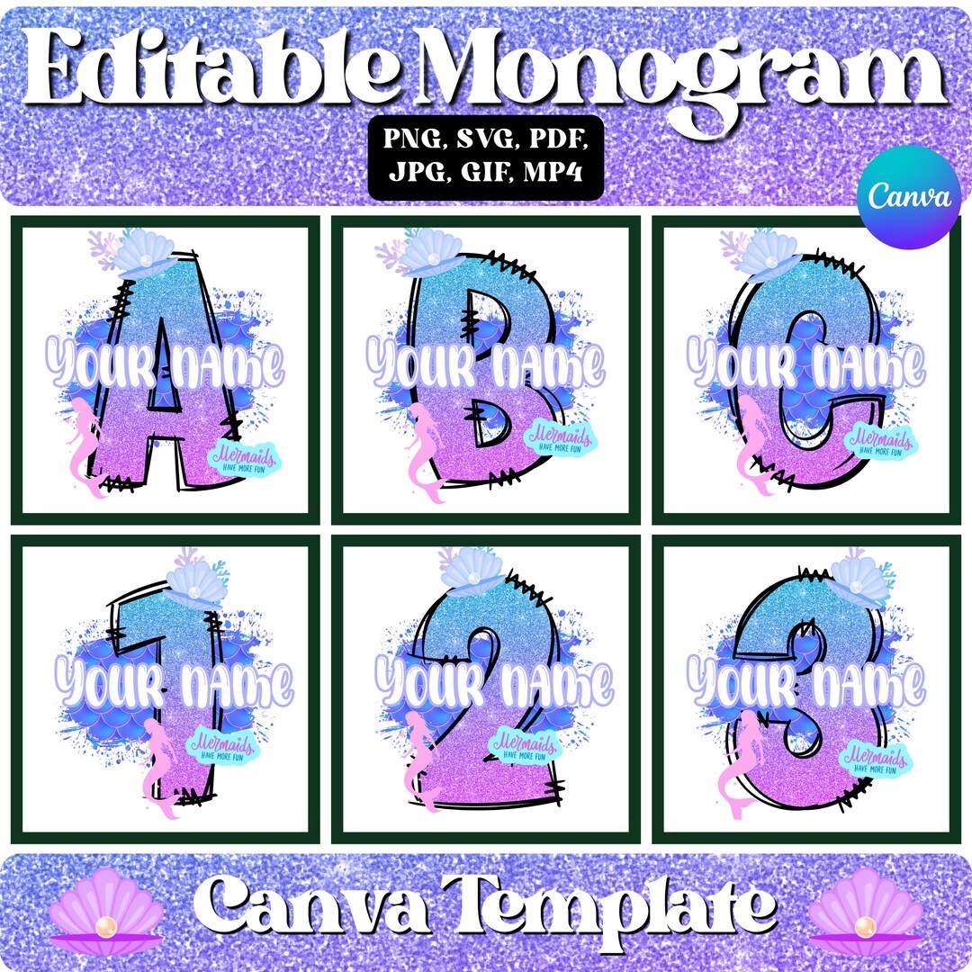 Your Name Here Doodle Letters PNG With Doodle Outline, Mermaid Clipart ...