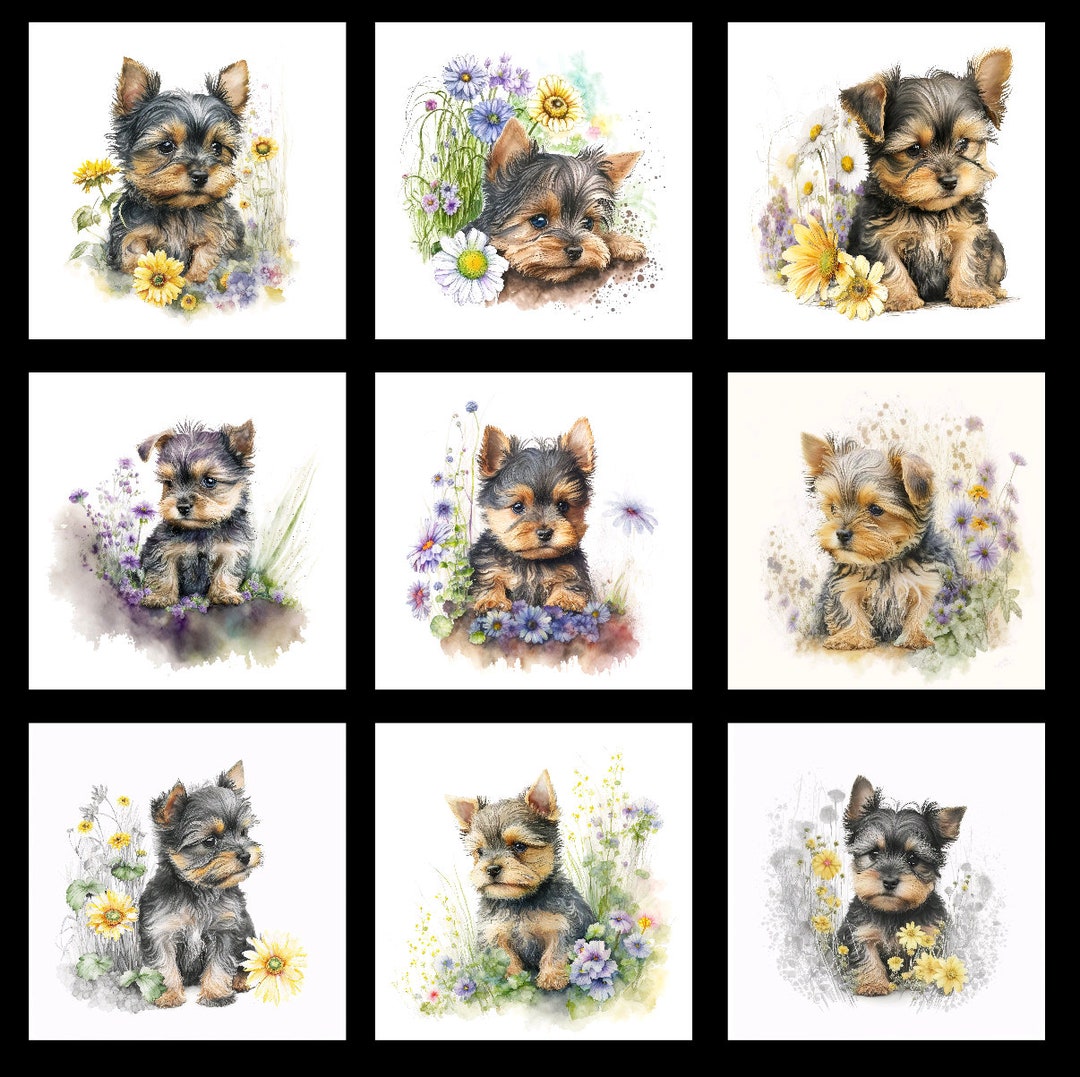 Yorkie, Set of 27 Stickers, Sticker, Journal Sticker, Die Cut Stickers ...