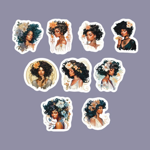 African Stickers - Etsy