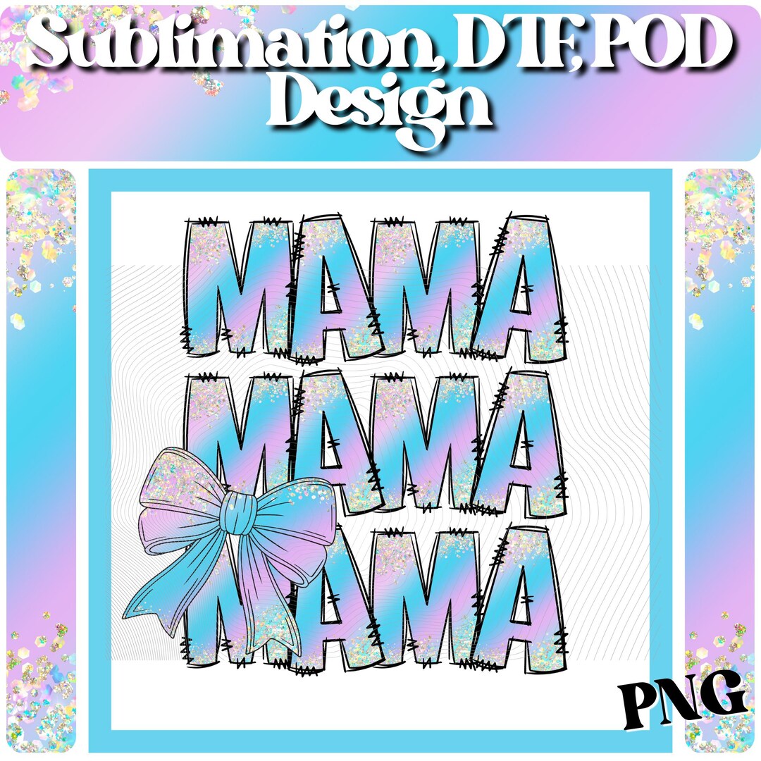 MAMA Doodle Letters Png With Doodle Outline, Mom Clipart Alphabet Font ...