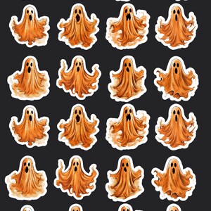 Ghost Stickers, Set of 24 Stickers, Journal Sticker, Hand Drawn ...