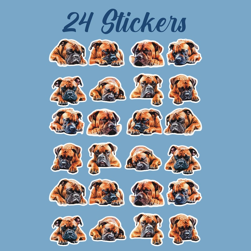 Boxer Sticker - Etsy