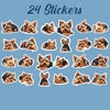 Baby Wolves Stickers, Set of 24 Stickers, Sticker, Journal Sticker, Die ...