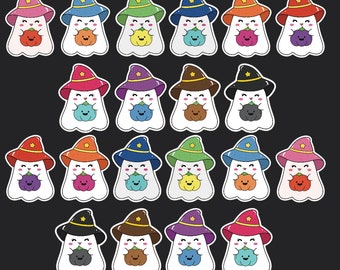Runaway Ghost and Frog Pal Waterproof Stickers - Etsy