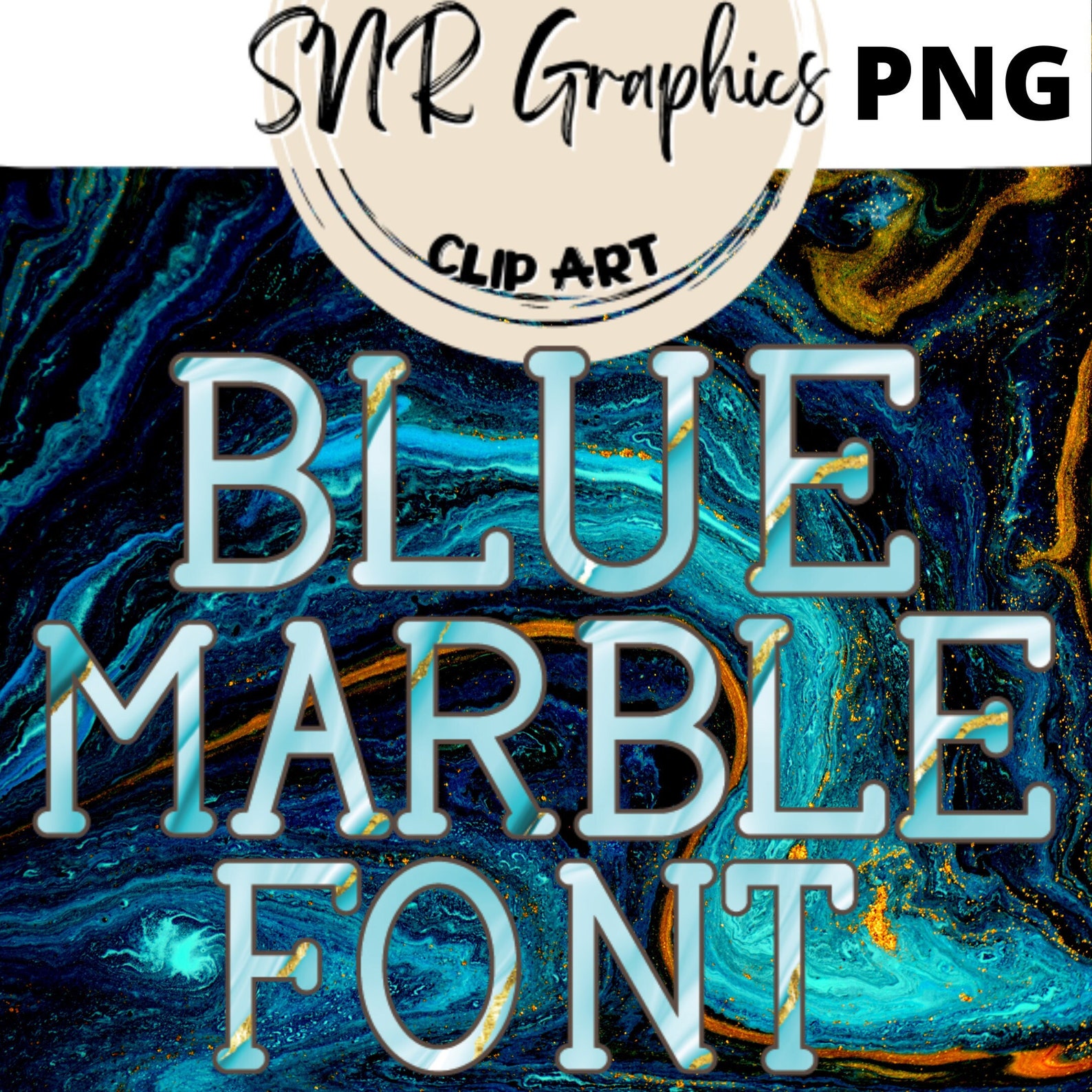 Blue Marble Font Sublimation Alphabet Clipart Ready to Print - Etsy