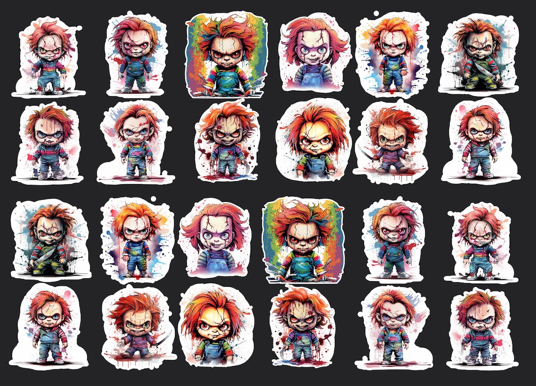 Chucky Stickers, Set of 24 Stickers, Sticker, Journal Sticker, Die Cut ...