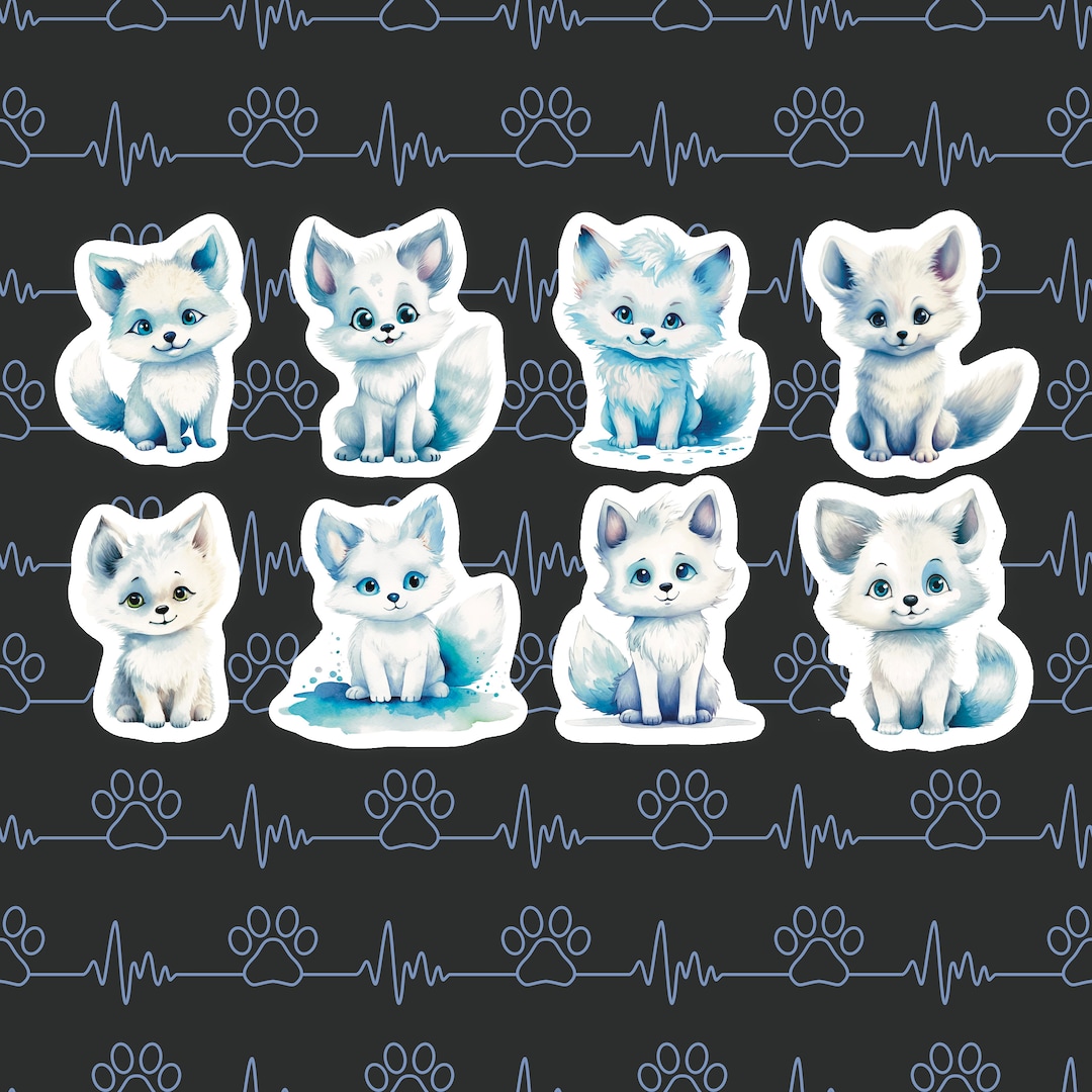Wolf Cub Stickers, Set of 24 Stickers, Cub Stickers, Wolf Stickers ...